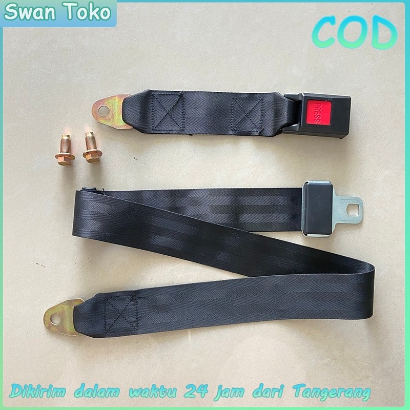 Jual 2 Titik Sabuk Pengaman Safety Seat Belt Mobil Universal Adjustable ...