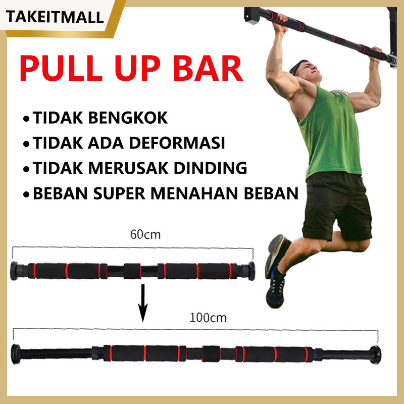 Jual Pull Up Bar/Pull Up Bar Adjustable 60-100 CM /Iron Gym Alat ...