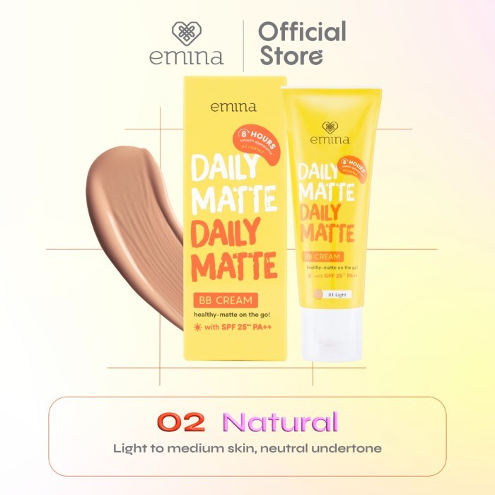 Jual Emina Daily Matte BB Cream 16 g - Healthy Matte Finish, Oil ...