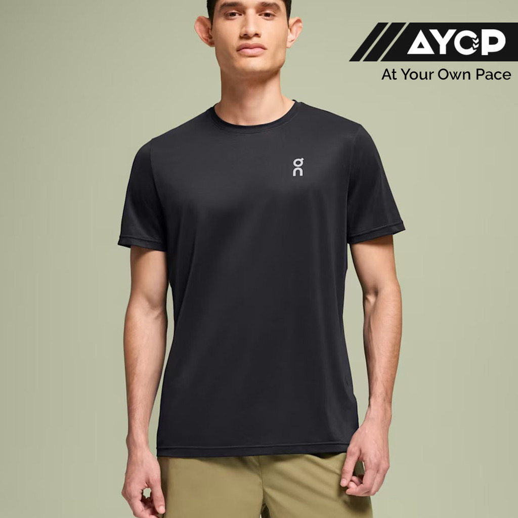 Jual On Running Core-T Men’s Running T-Shirt - Black | Shopee Indonesia
