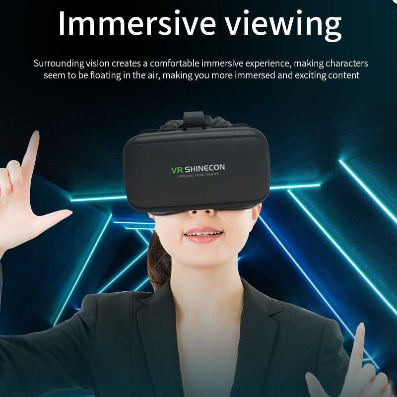 Jual Shinecon VR Box 3D Virtual Reality Glasses Adjustable Panoramic ...
