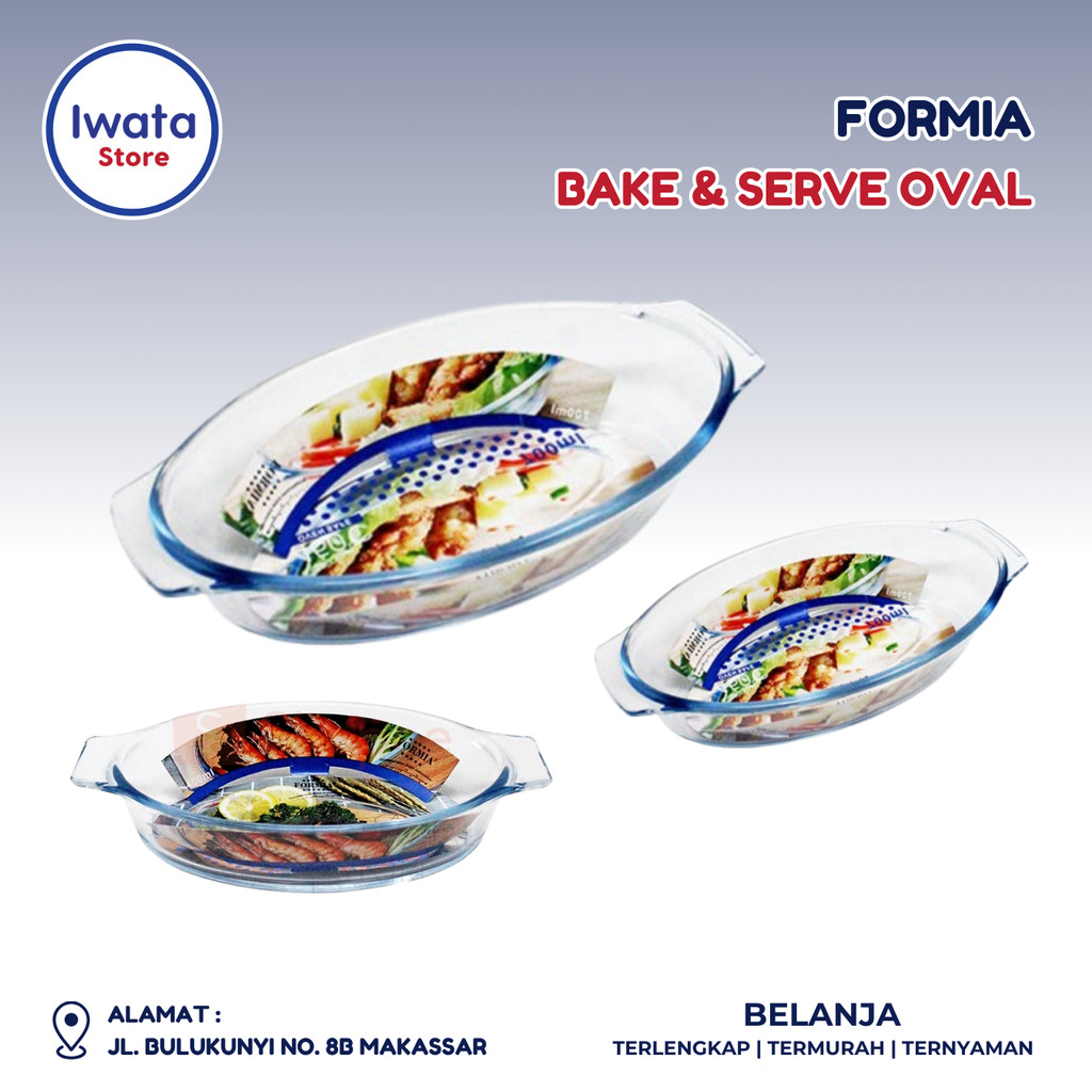Jual FORMIA BAKE & SERVE OVAL DISH (BAHAN KACA) | Shopee Indonesia
