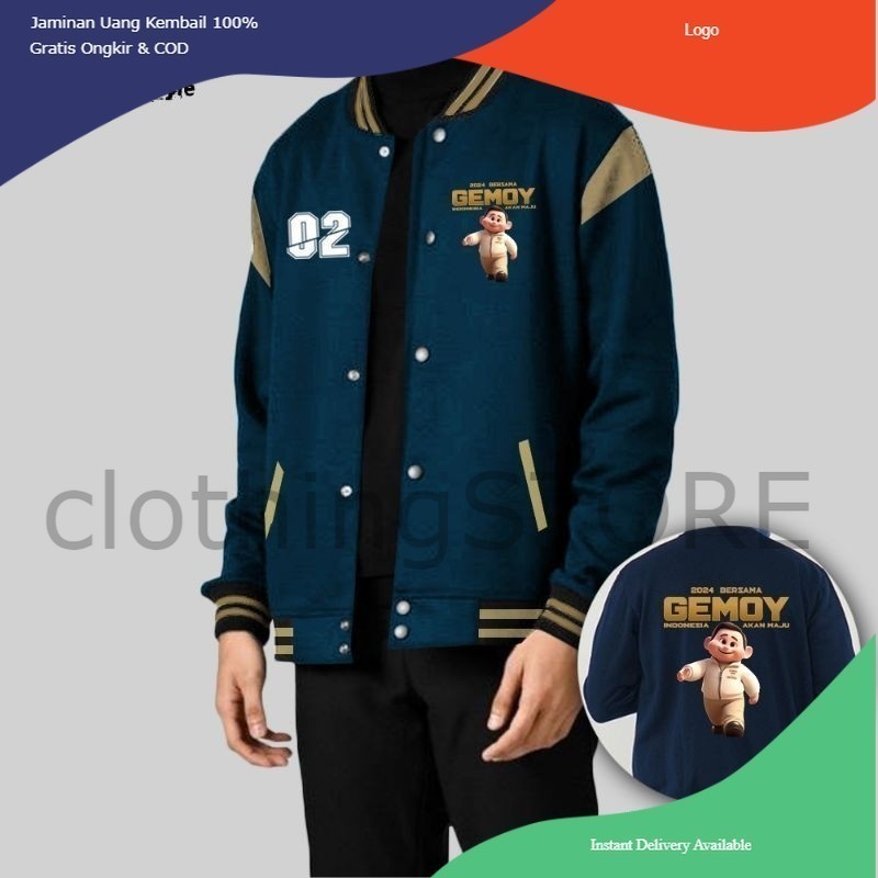 Jual JAKET PRABOWO GEMOY 2024 - JAKET CAPRES 02 - JAKET PRABOWO GIBRAN ...