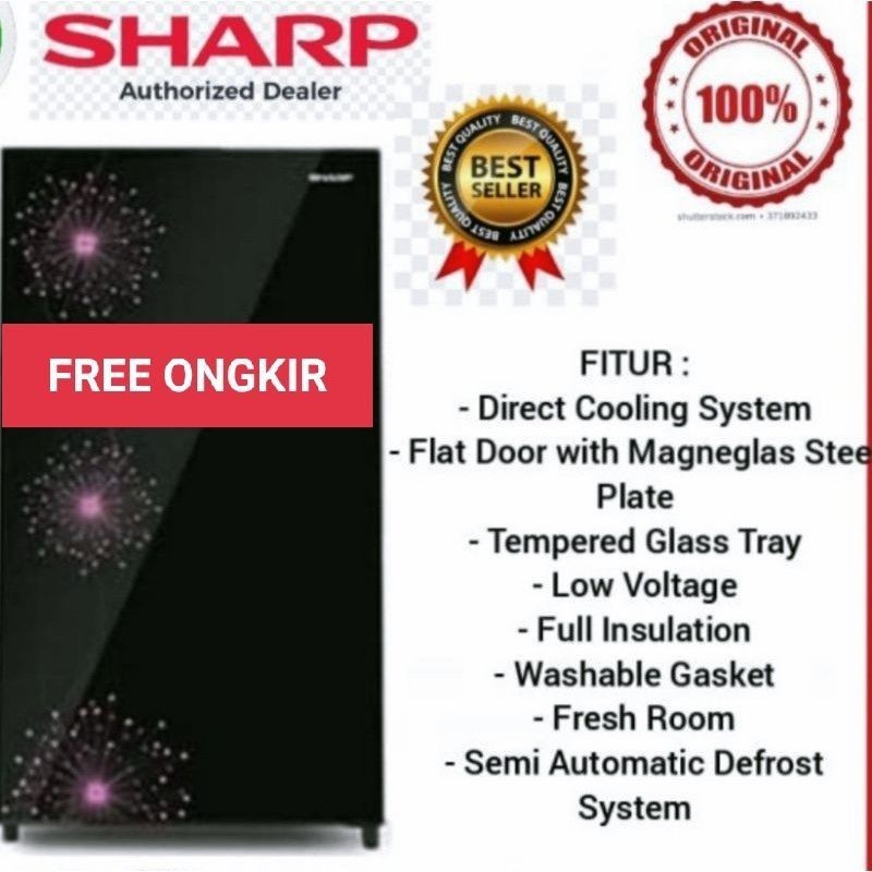 Jual KULKAS 1 PINTU SHARP SJX 167 SJX167 LOW WATT | Shopee Indonesia
