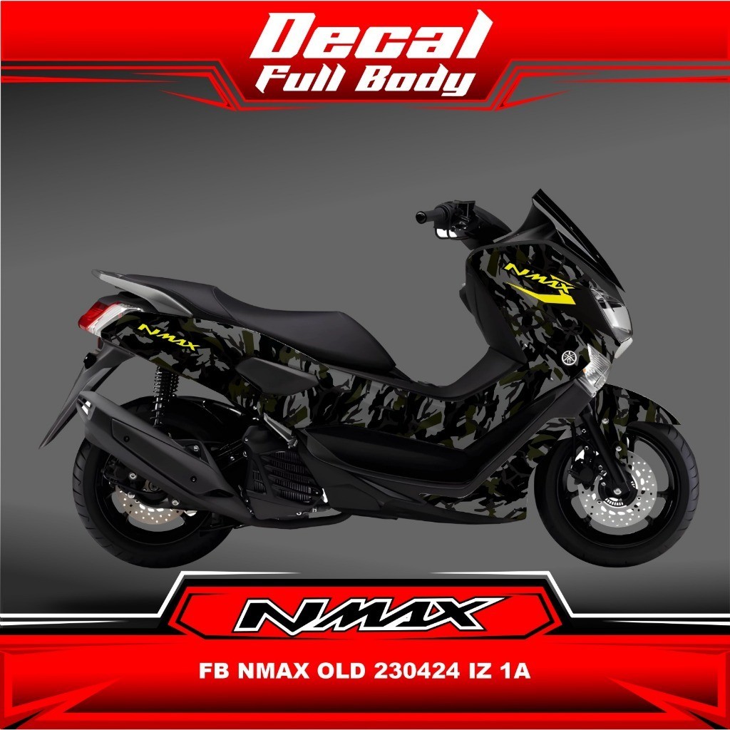 Jual Stiker Sticker Decal Motor YAMAHA NMAX OLD Full Body Motif Loreng ...