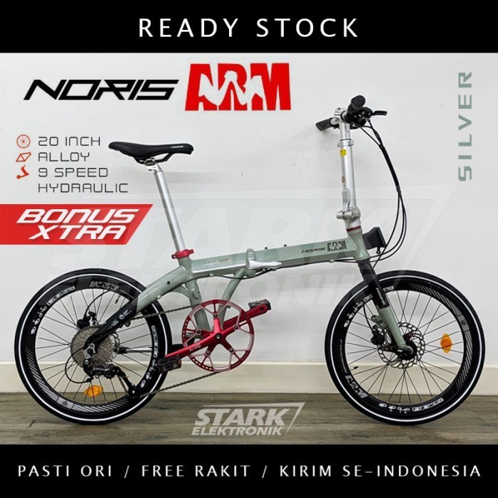 Jual Pacific NORIS ARM 20 inch Sepeda Lipat Folding Bike - Silver ...