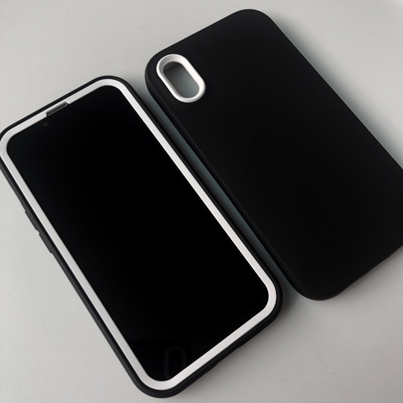 Jual 3 in 1 Silicone Bumper Case For iPhone 15 14 13 12 11 Pro Max XS ...