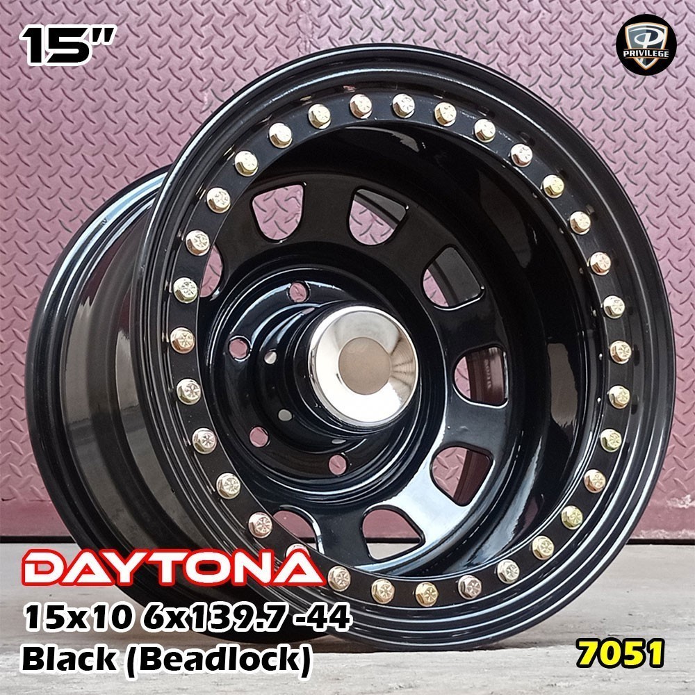 Jual Velg Mobil OFFROAD DAYTONA BEADLOCK Black Ring 15 Lebar 10 Baut ...
