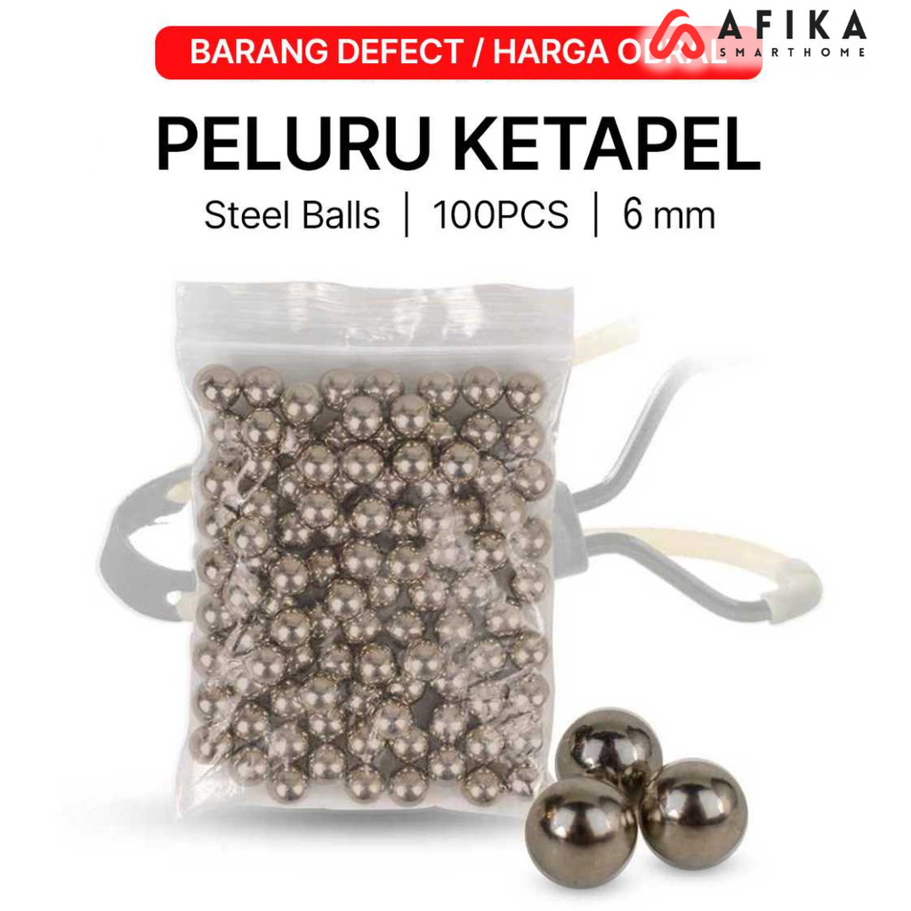 Jual Peluru Ketapel Bola Bearing Sepeda Steel Balls 100PCS 6mm | Shopee ...
