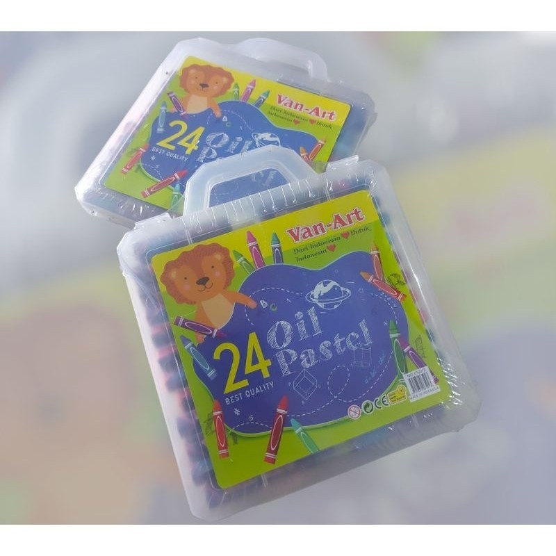 Jual CRAYON BESAR 24 WARNA/ OIL PASTEL 24 WARNA VAN ART | Shopee Indonesia