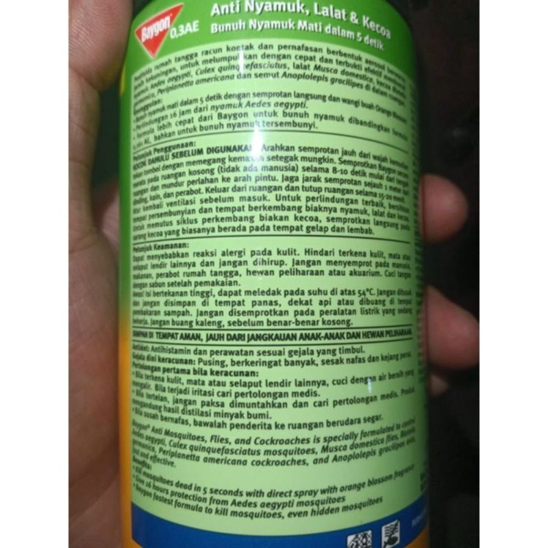 Jual BAYGON OBAT NYAMUK SEMPROT 200 ml | GJM | Shopee Indonesia
