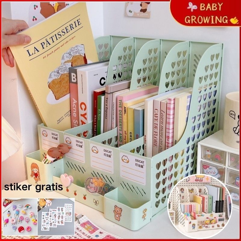 Jual Desktop Organizer File Organizer Rak Buku Sekat Penyimpanan File ...