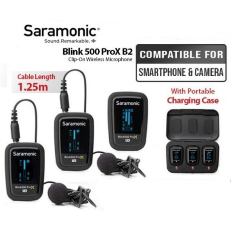 Jual Saramonic Blink 500 Prox B2 Microphone Wirelles Shopee Indonesia