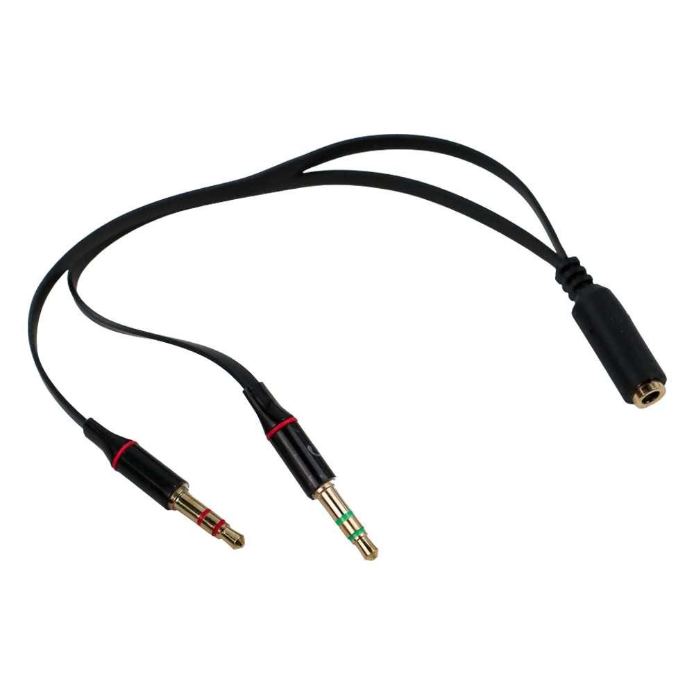 Jual Kabel Splitter Audio Jack Female ke Dual 3.5mm Male (Mic+Hear ...