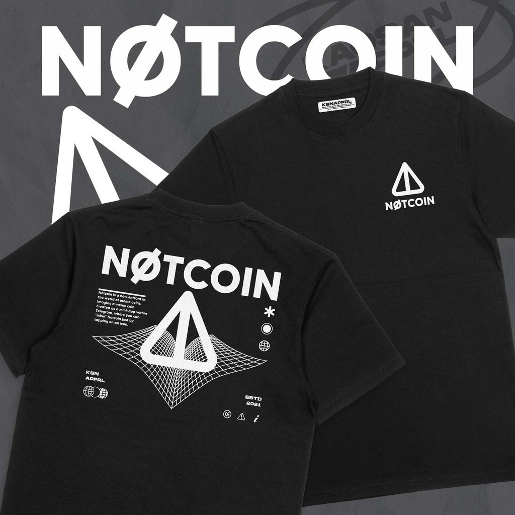 Jual Kaos Crypto NOT "Not Coin Streetwear" - Notcoin/Web3/Bitcoin ...