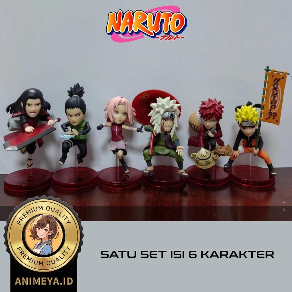 Jual Action Figure Statue Naruto Mini Satu Set Hashirama Shikamaru ...