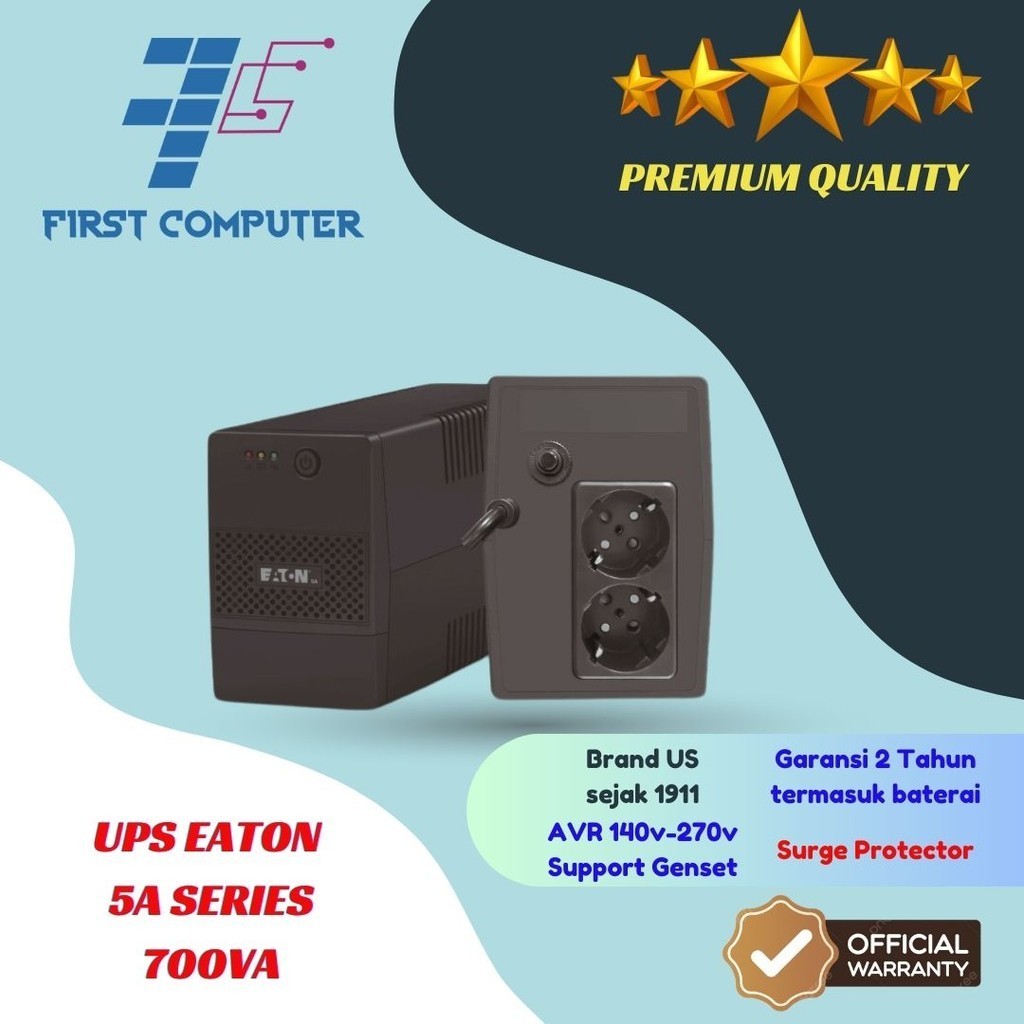 Jual UPS EATON 5A Series 5A700I-DIN 700VA 360Watts UPS with AVR ...