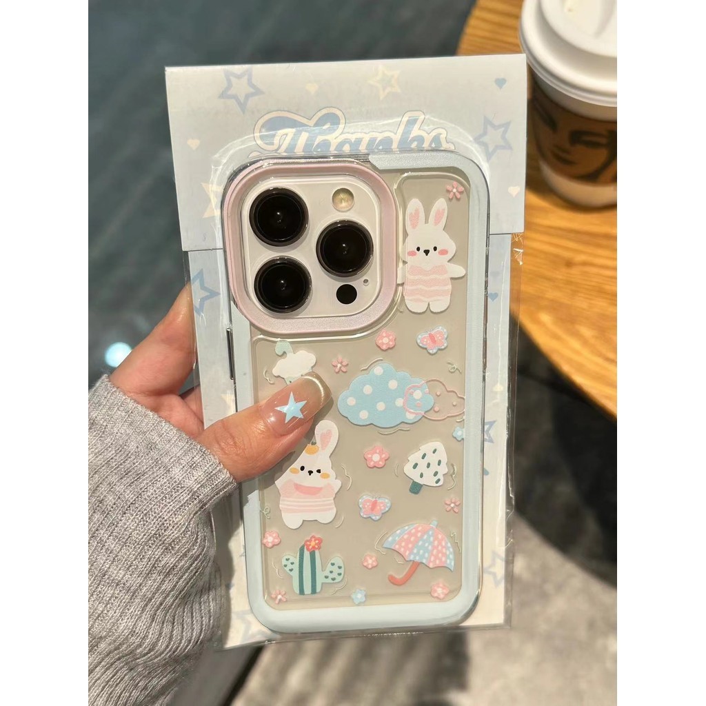 Jual Payung Awan Kelinci Lucu transparan soft case Samsung A56 A36 s25 ultra a16 a26 a06 a15 a55 ...