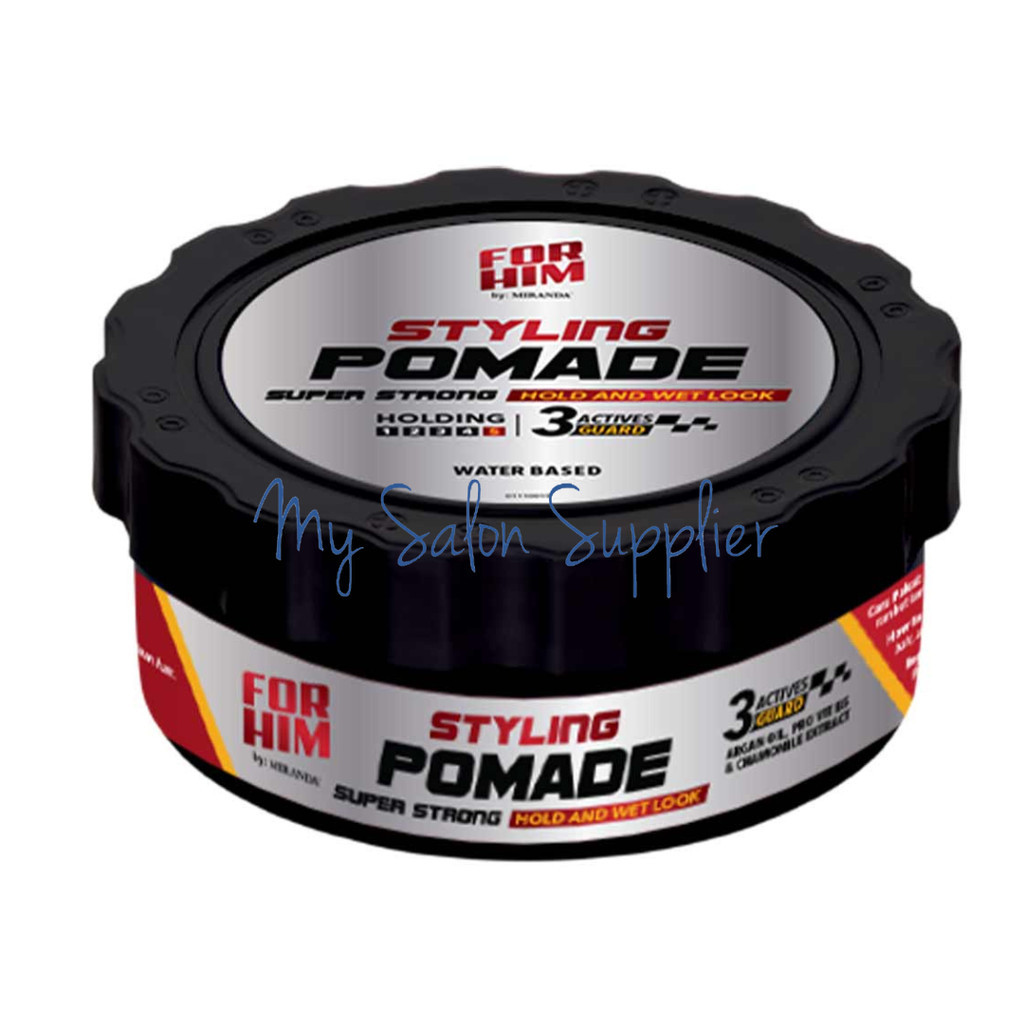 Jual Miranda Styling Pomade Water Based Super Strong Hold and Shine ...