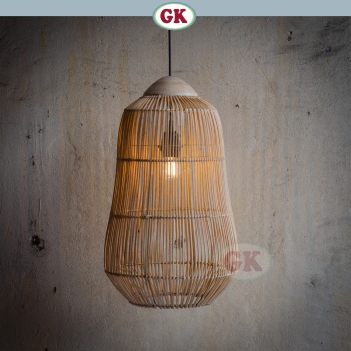Jual D30 Sarang Lampu gantung rotan KK1052 | Shopee Indonesia