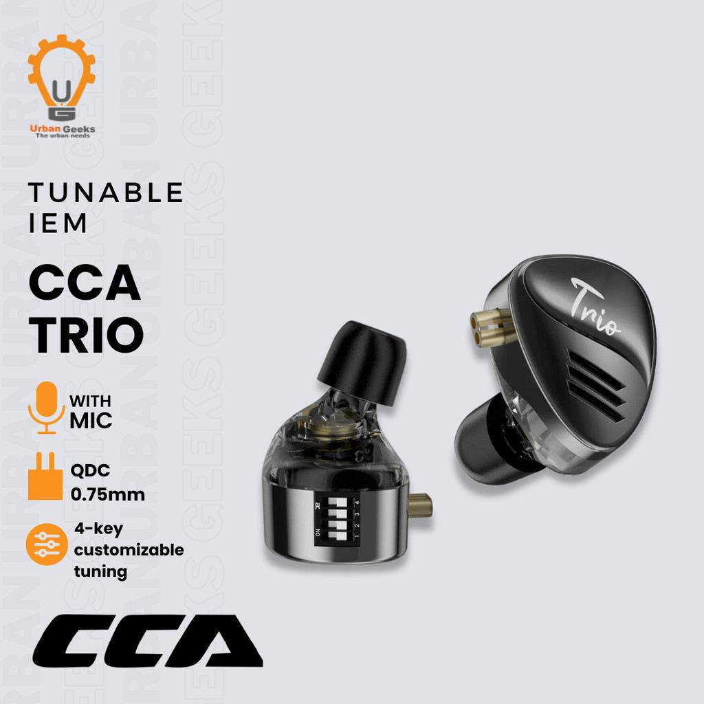 Jual CCA Trio in Ear Earphone Triple Dynamic Driver with Mic | Shopee ...