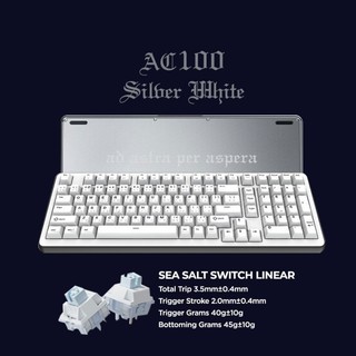 Jual Ajazz AC100 98% Layout Aluminium CNC Mechanical Keyboard Wired No ...