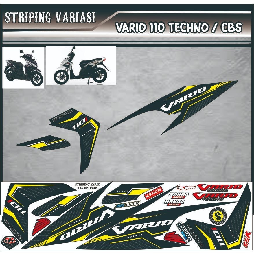 Jual STRIPING SETIKER MOTOR VARIO CBS VARIO TECHNO 110 OLD CARBU ...
