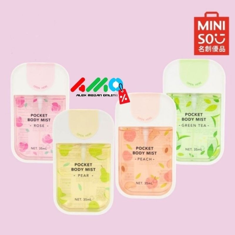 Jual Parfum Body Spray MINISO Pocket Body Mist 35mL | Shopee Indonesia