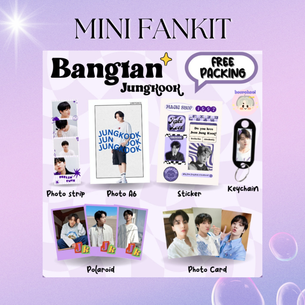 Jual Mini Fankit Gift Box Hampers Freebies BTS Kpop / ARMY Korean Pop ...