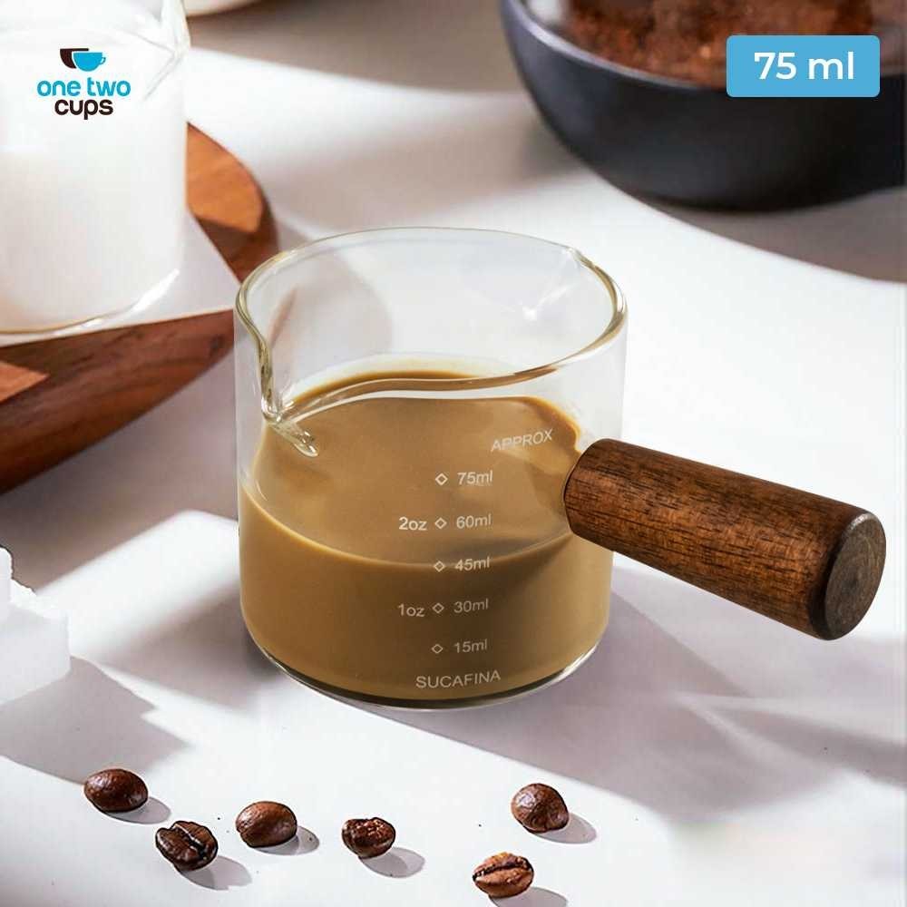 Jual One Two Cups Gelas Takar Kopi Espresso Measuring Cup Double Mouth - S08 Ukuran 75ML Dan 70 ...