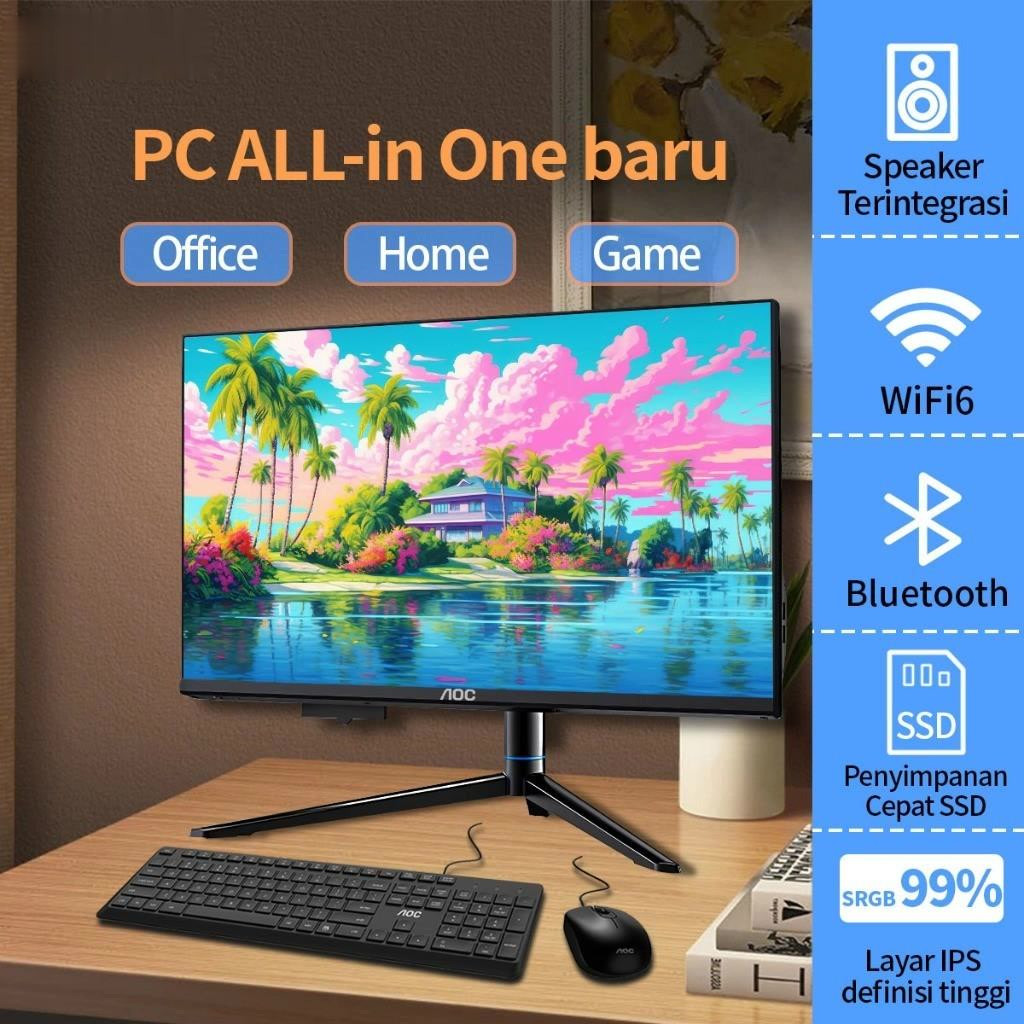 Jual AOC PC All-in-one Komputer full set baru Desktop intel Corei5/i7 ...