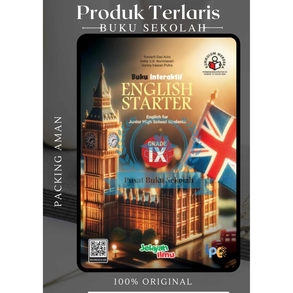 Jual Buku Paket Interaktif Bahasa Inggris Kelas 9/IX SMP/MTS Kurikulum Merdeka Intan pariwara ...
