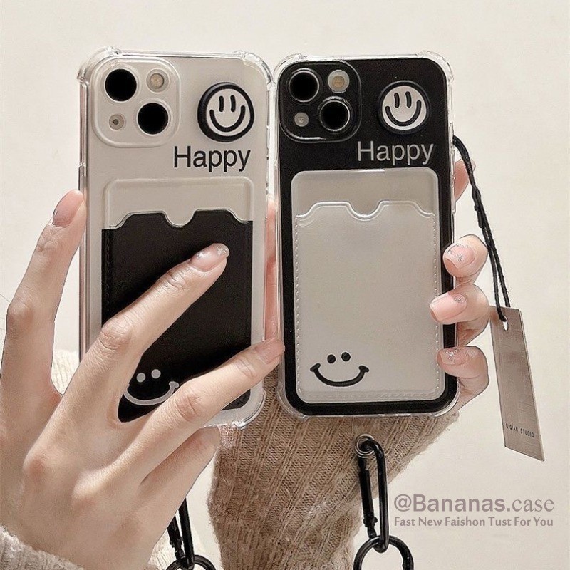 Jual Card holder Smiley Face Soft Casing HP Samsung A56 A36 S25 Ultra a06 A16 A26 a55 a54 a24 ...
