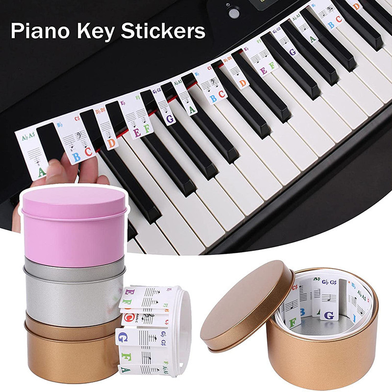 Jual 61 Keys 88 Keys Removable Piano for KEY Labels Piano Keyboard ...
