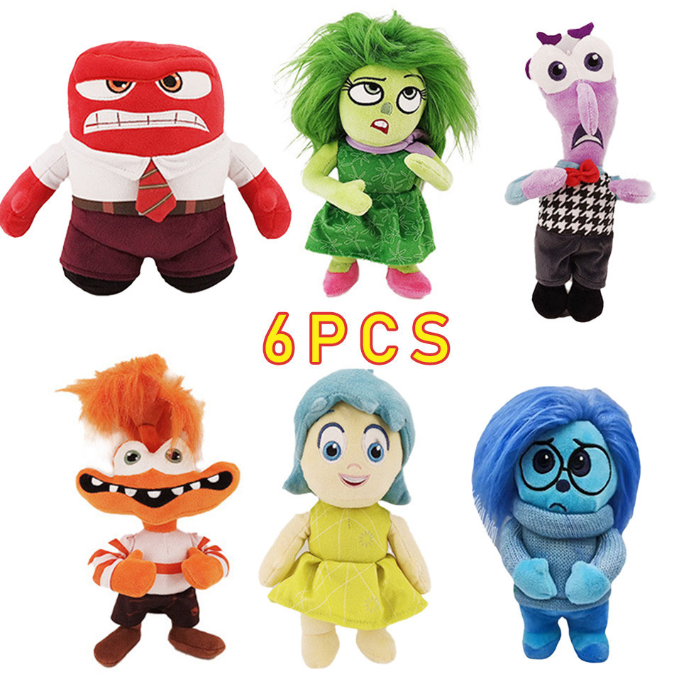Jual Inside Out 2 Plush Anxiety Doll Cute Joy Fear Anger Disgust ...