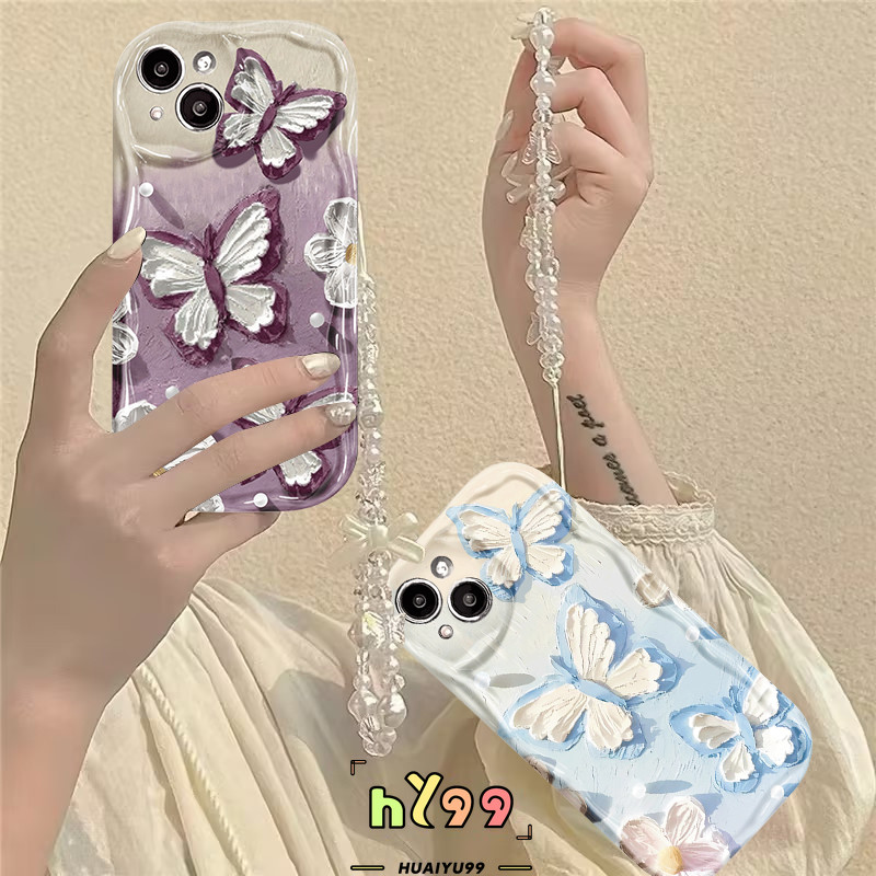 Jual Gelang Busur Mutiara Pola Kupu-kupu Minyak Modis Casing Hp OPPO ...
