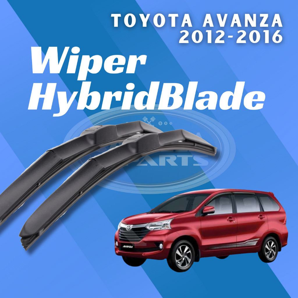 Jual Wiper Hybrid Toyota All New Avanza 2012 - 2016 Frameless 1 Set (2pcs) Kombinasi Karet dan ...