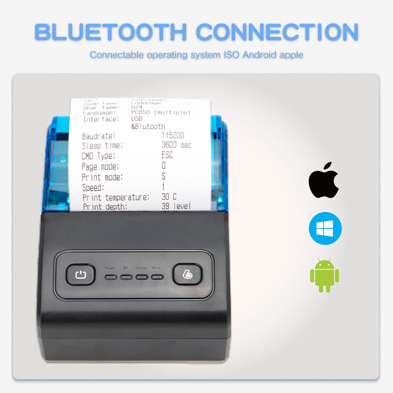Jual PRINTER BLUETOOTH MINI PORTABLE PRINTER THERMAL 58MM CETAK RESI NOTA STRUK PENJUALAN ...