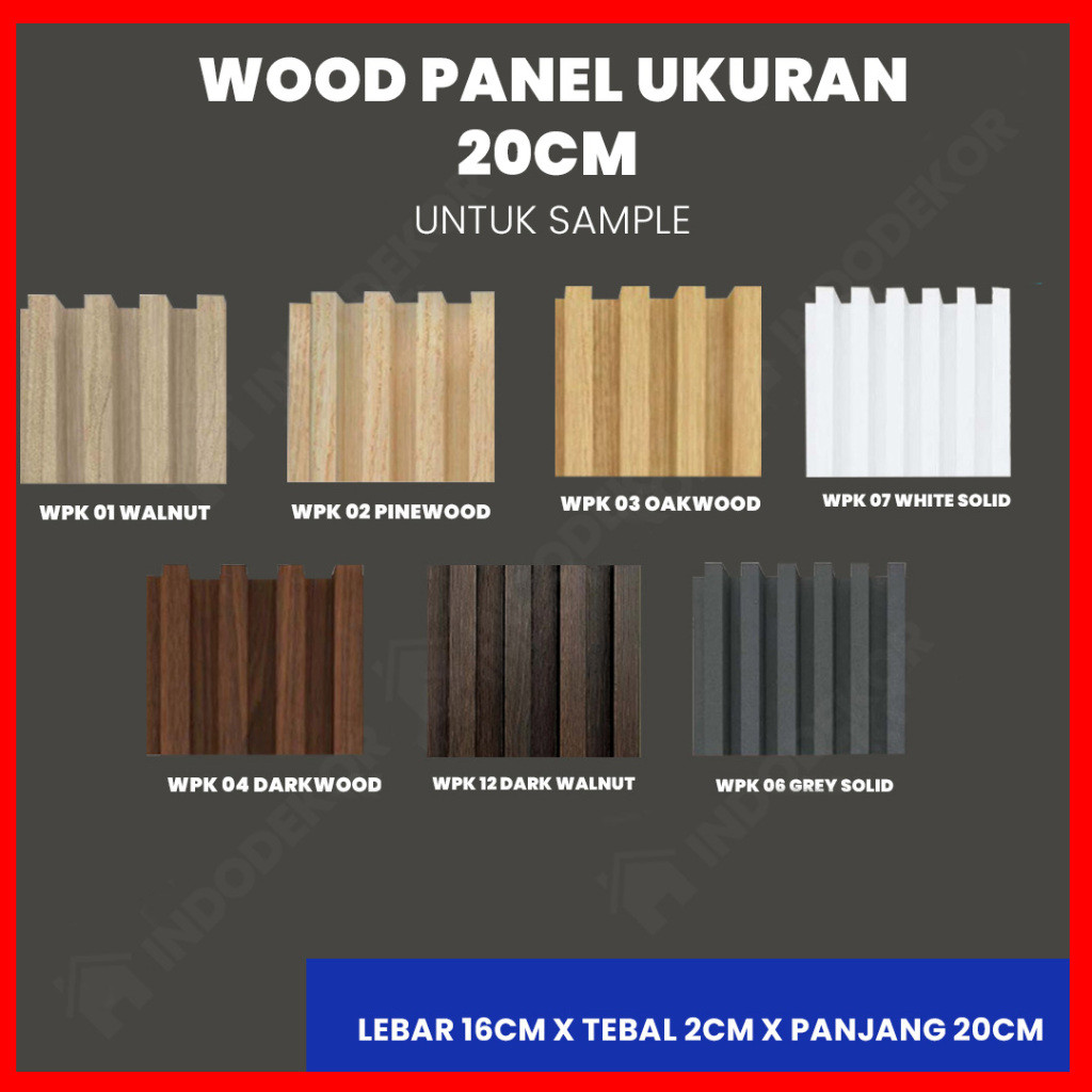 Jual Sample Ukuran 20cm Wallpanel WPC Wood Panel | Shopee Indonesia
