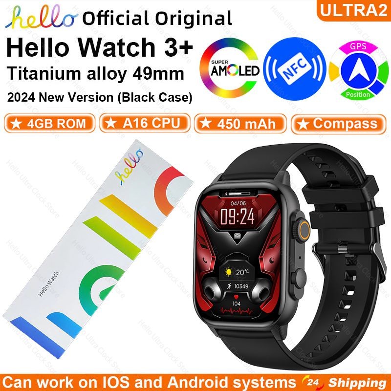 Jual Smartwatch 2024 New Official Original Hello Watch 3 Plus 49mm
