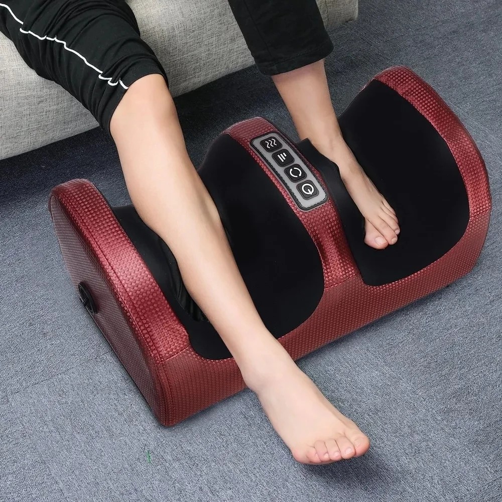 Jual Electric Foot Massager Shiatsu Kneading Deep Tissue Relax Heated ...