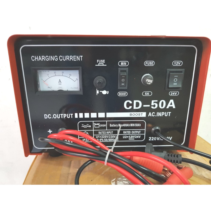 Jual Charger Cas Casan Aki 50a 50amper 50 Ampere 12v & 24v 12volt ...
