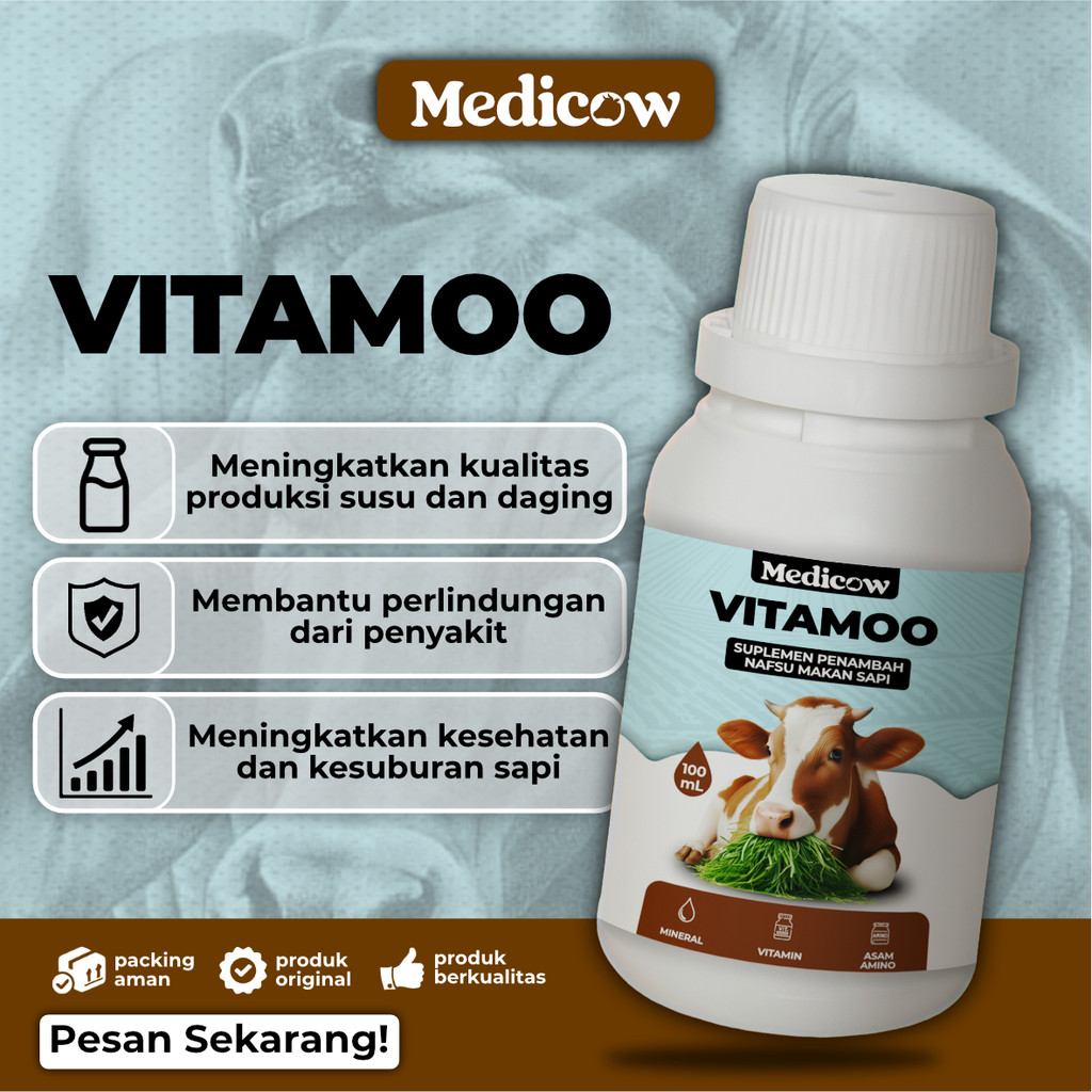Jual Medicow Vitamoo Vitamin Sapi Meningkatkan kesehatan dan kesuburan ...