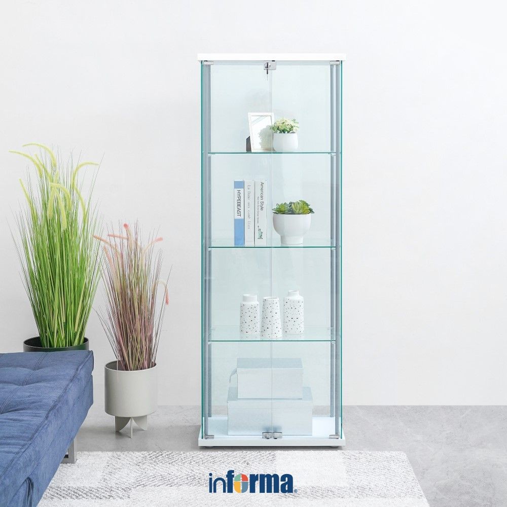 Jual Informa Newvy Curio Lemari Pajang 2 Pintu Dengan Rak 4 Tingkat ...