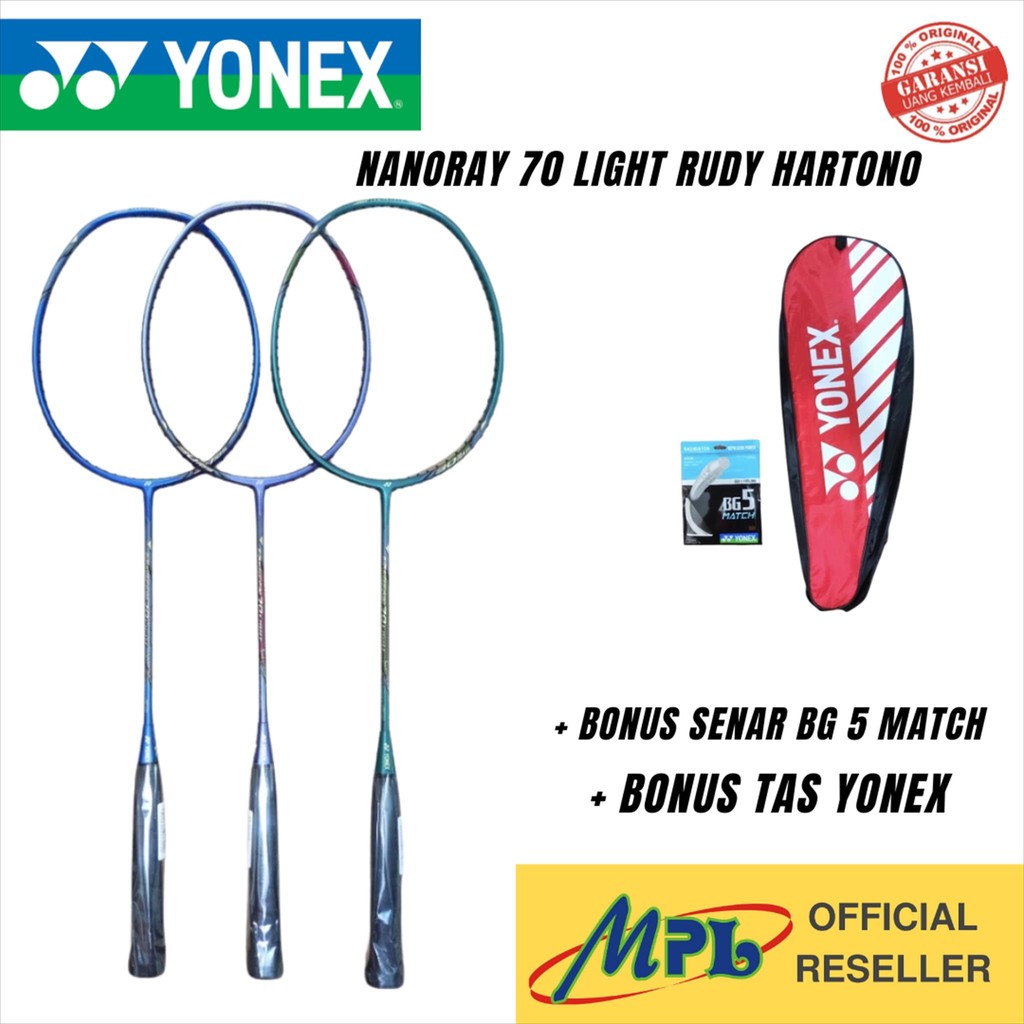 Jual RAKET BADMINTON YONEX NANORAY 70 LIGHT RUDY HARTONO | Shopee Indonesia