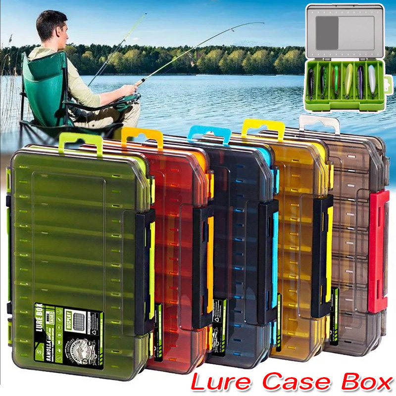 Jual COD 3 Warna Two Sided Plastic Lure Case Box Umpan Pancing Metal Jig Box Series Aksesories ...