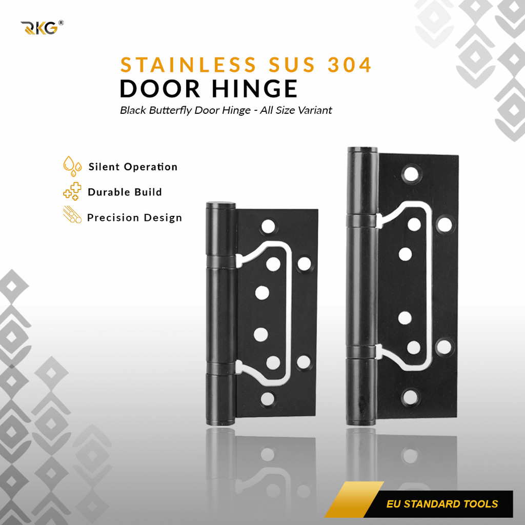 Jual Engsel Pintu Kupu Lipat 3 Mm 4 Inch Stainless SUS 304 Folding Door ...