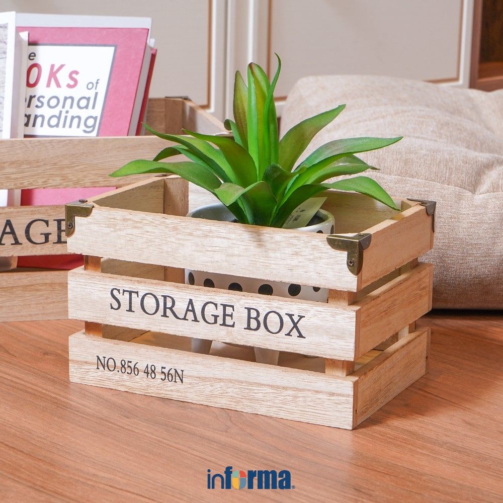 Jual Informa Kotak Ukuran S Penyimpanan - Cokelat | Shopee Indonesia