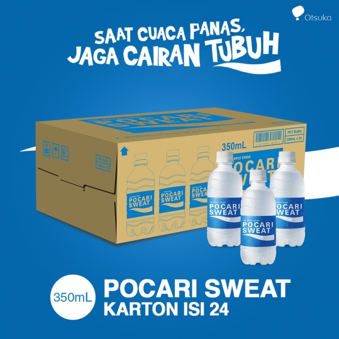 Jual Pocari Sweat Botol 350 ml. 1 Dus isi 24 pcs. | Shopee Indonesia