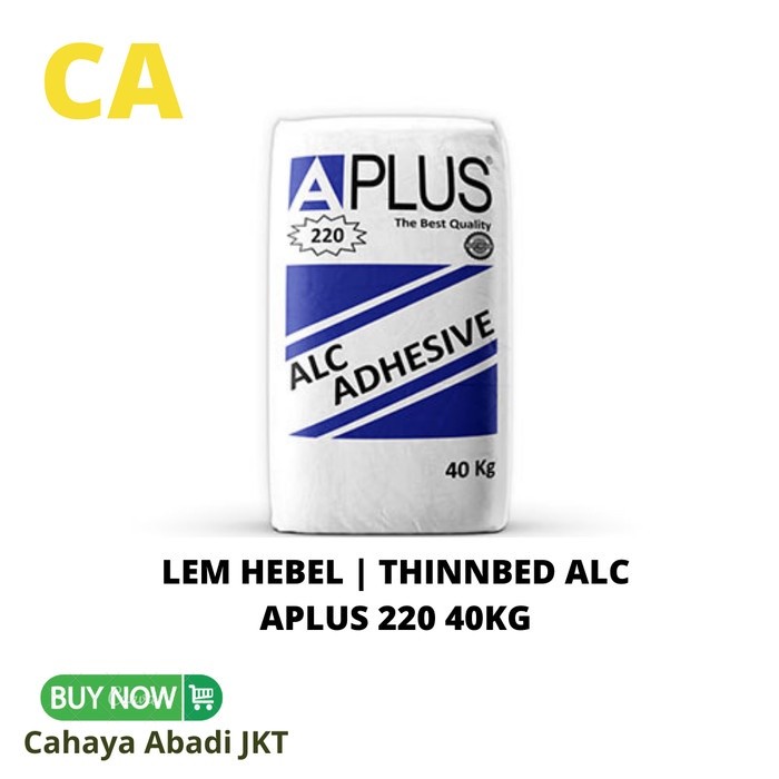 Jual LEM HEBEL | THINNBED ALC APLUS 220 40KG | Shopee Indonesia